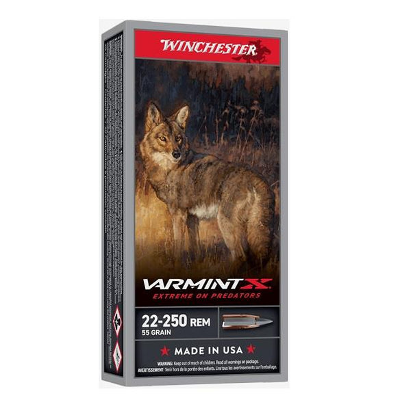 Varmint X 22-250 Remington, 55 Grain- 20 Rounds – Blue Ridge Inc